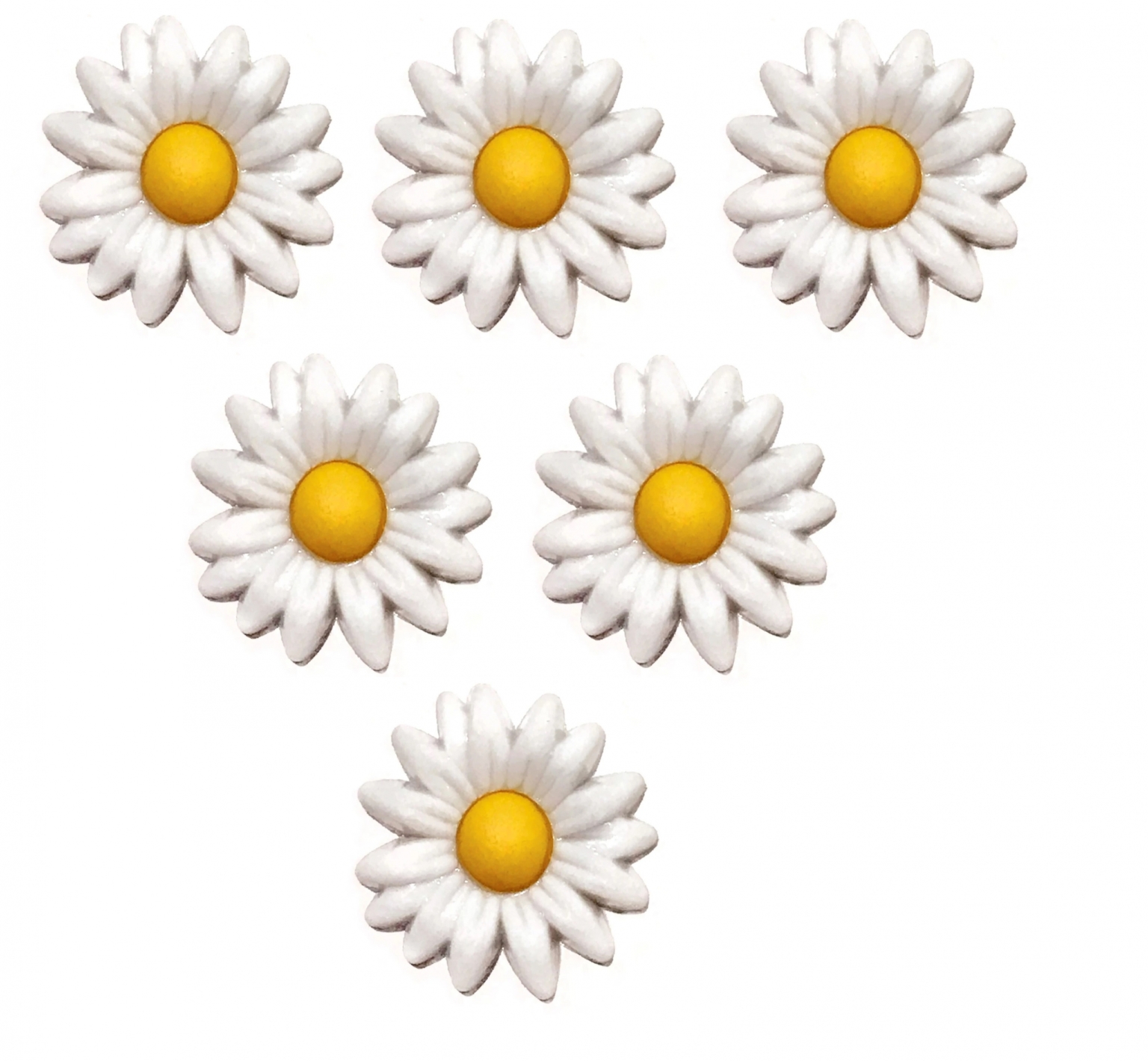 Daisy Craft Buttons – Flower Buttons for DIY Crafts