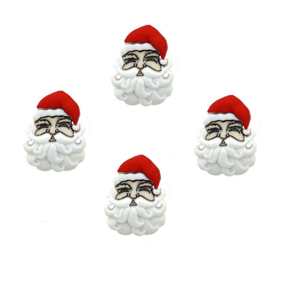 Santa Face | Novelty Buttons for Sewing and Crafts
