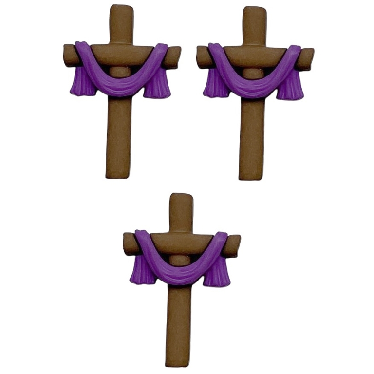 Cross With Draped Cloth - Choose Your Quantity! | Novelty Buttons for ...